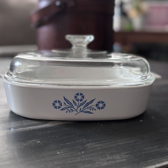 Corningware | Kitchen | Vintage Blue And White Corning Ware Glass Lid ...